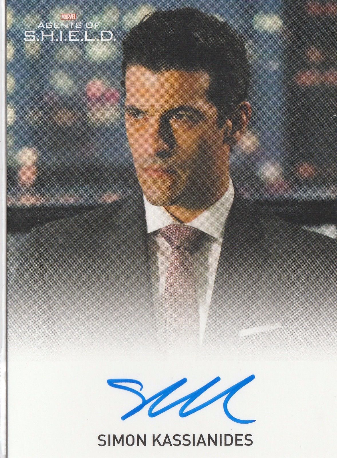 2015 MARVEL AGENTS OF SHIELD AUTO SIMON KASSIANIDES AS SUNIL BAKSHI ...