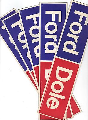 PRESIDENT FORD 10 BUMPER STICKERS 2 TYPES -- Antique Price Guide ...
