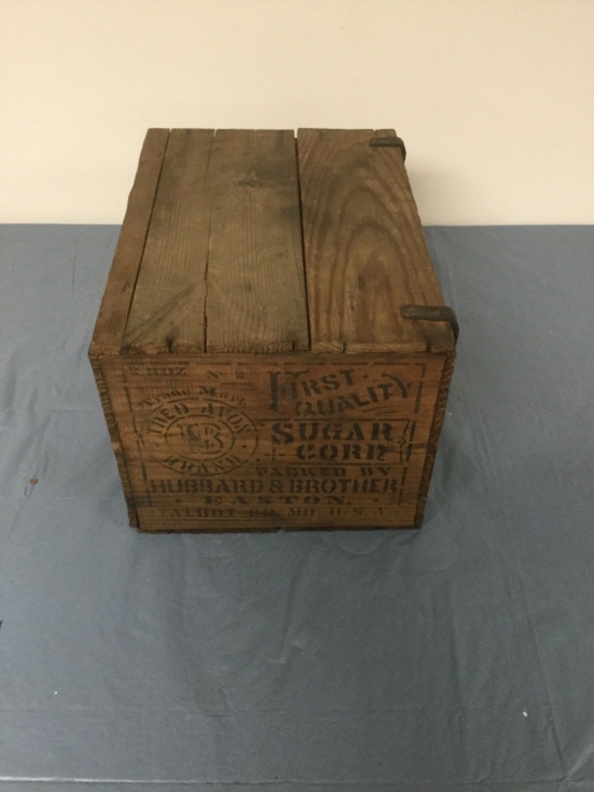 Vintage wooden Shipping Crate Sugar Corn to Leaman Place Pa. from MD ...