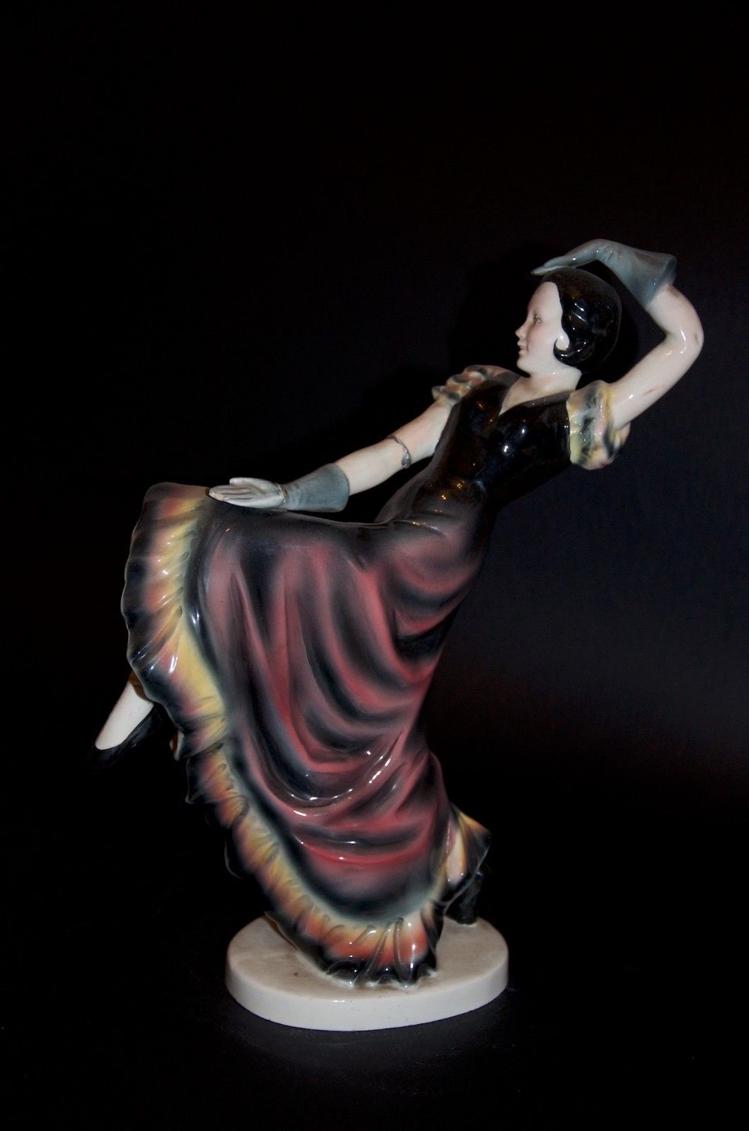 Ceramic Figurine Lady Ballerina Dancer Antique German or Austrian ...
