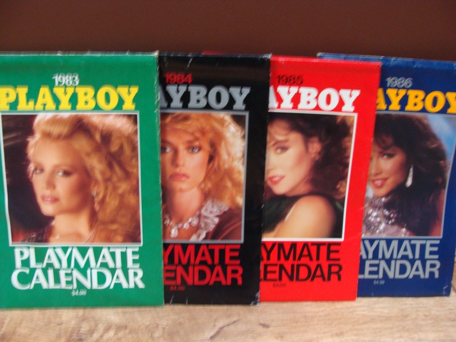 VINTAGE PLAYBOY PLAYMATE CALANDAR - LOT OF 4 (1983,4,5,&6) -- Antique ...