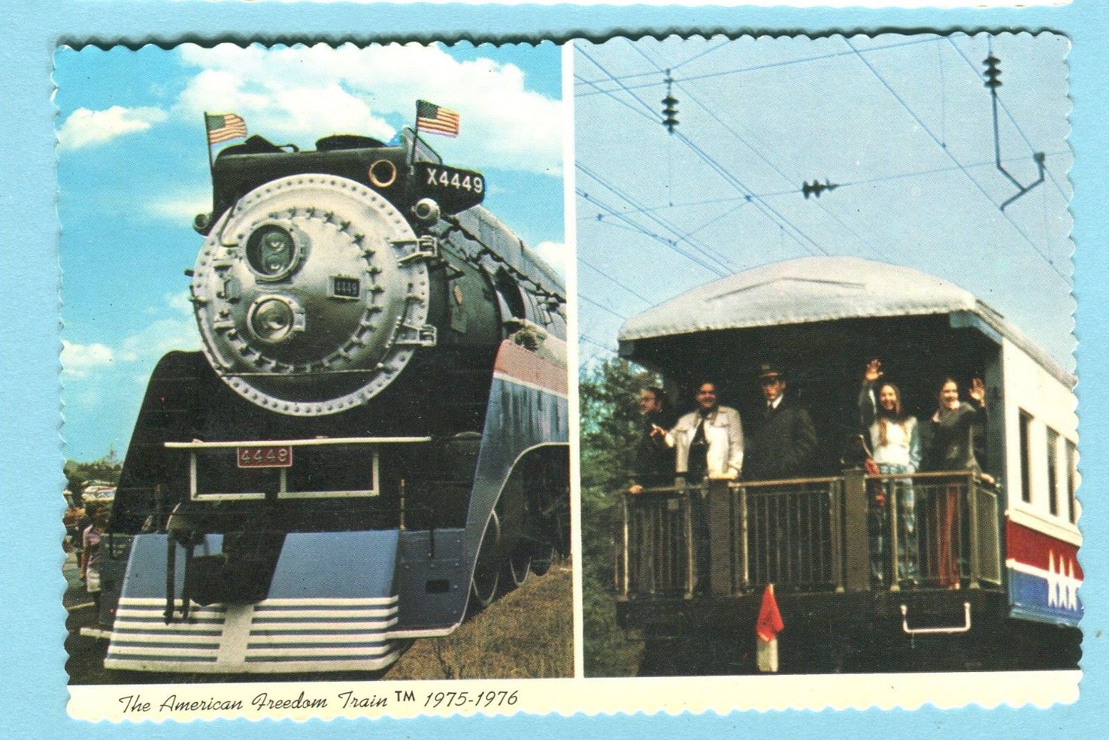American Freedom Train, Postcard 1976, Posted San Juan Capistrano, (19 ...