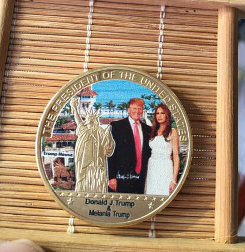 USA President Donald Trump & First lady Memorial Coins Trump ...