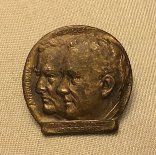 Political Pin Franklin Roosevelt John Garner New Deal 1936 Medallion ... Political Pin Franklin Roosevelt John Garner New Deal 1936 Medallion ...