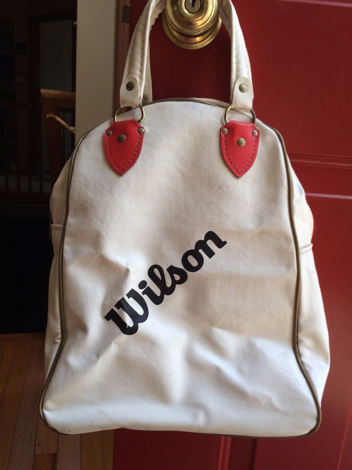 Vintage Wilson Tote Bag with very little use zipper works -- Antique ...