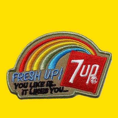 7 Up Logo Fresh Soft Drink Patch Rainbow Beverage Embroidered DIY Shirt ...
