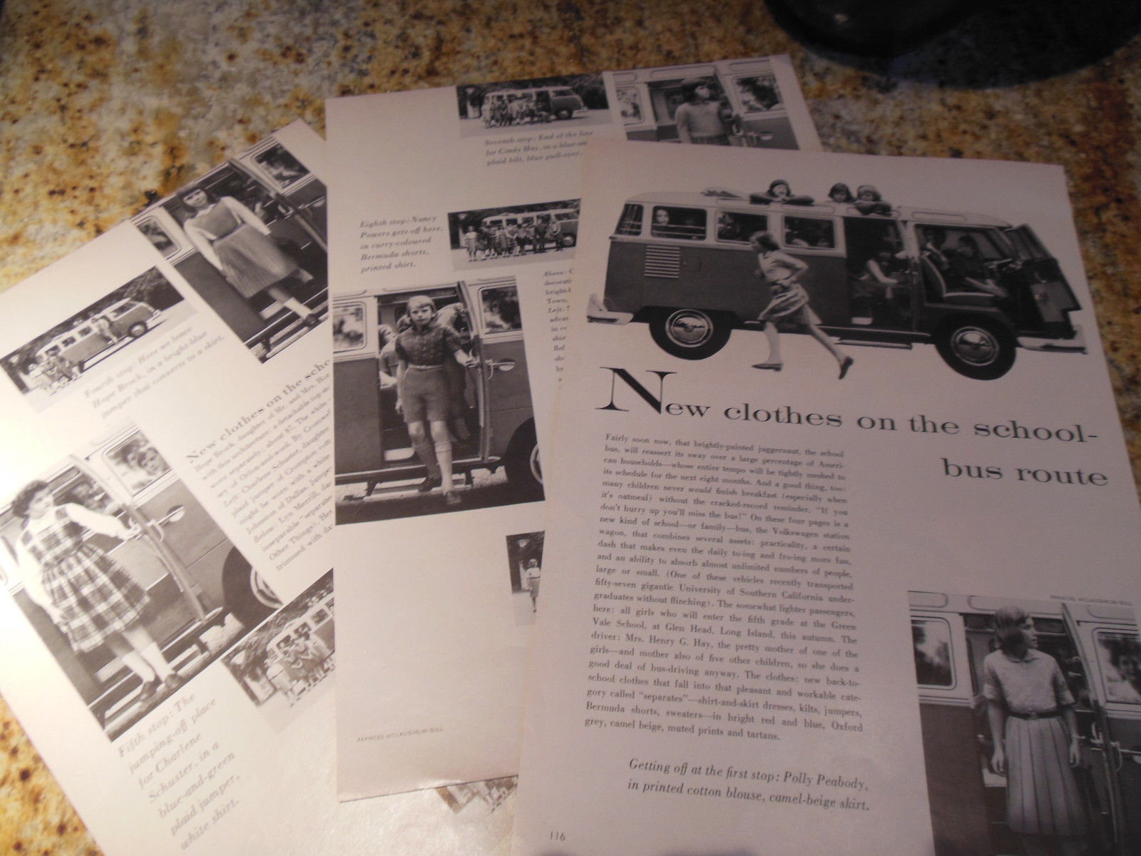 ORIGINAL VINTAGE 1959 VOLKSWAGEN VW RAG TOP VAN SCHOOL BUS MAGAZINE ...