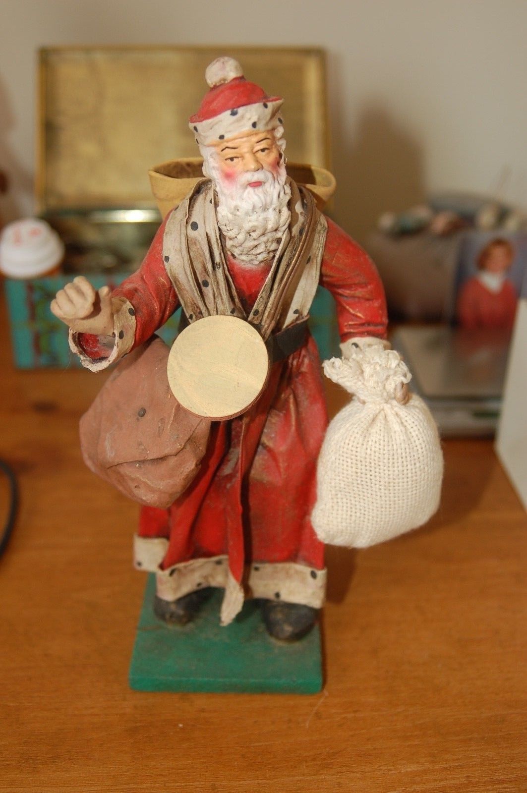 SANTA CANDY CONTAINER ITALY -- Antique Price Guide Details Page