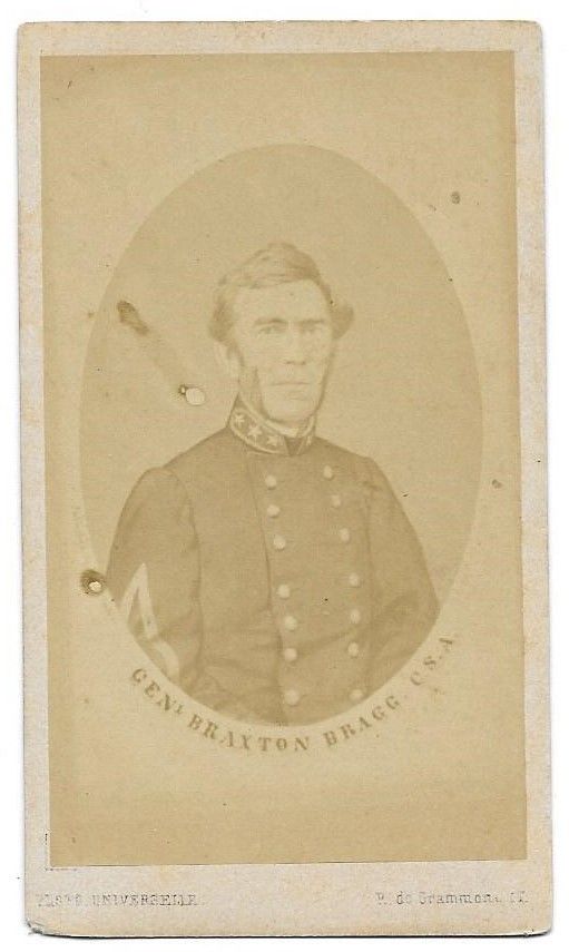 Original CDV Confederate General Braxton Bragg -- Antique Price Guide ... Original CDV Confederate General Braxton Bragg -- Antique Price Guide ...
