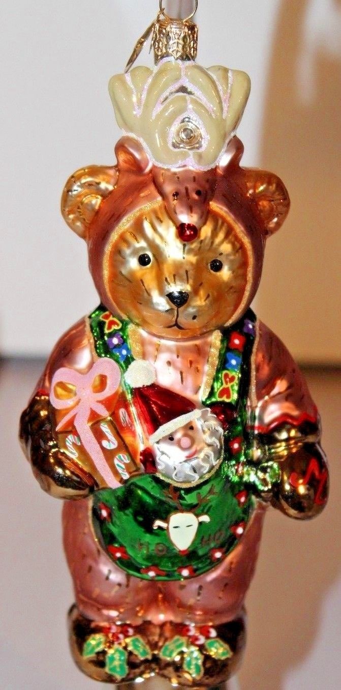 Radko Muffy Vanderbear Bear Reinbear Rudolph Reindeer Outfit Glass Ornament Htf Antique Price