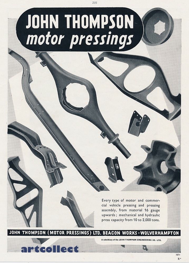 Original Vintage British Ad (1947): John Thompson, Wolverhampton. Redex ...