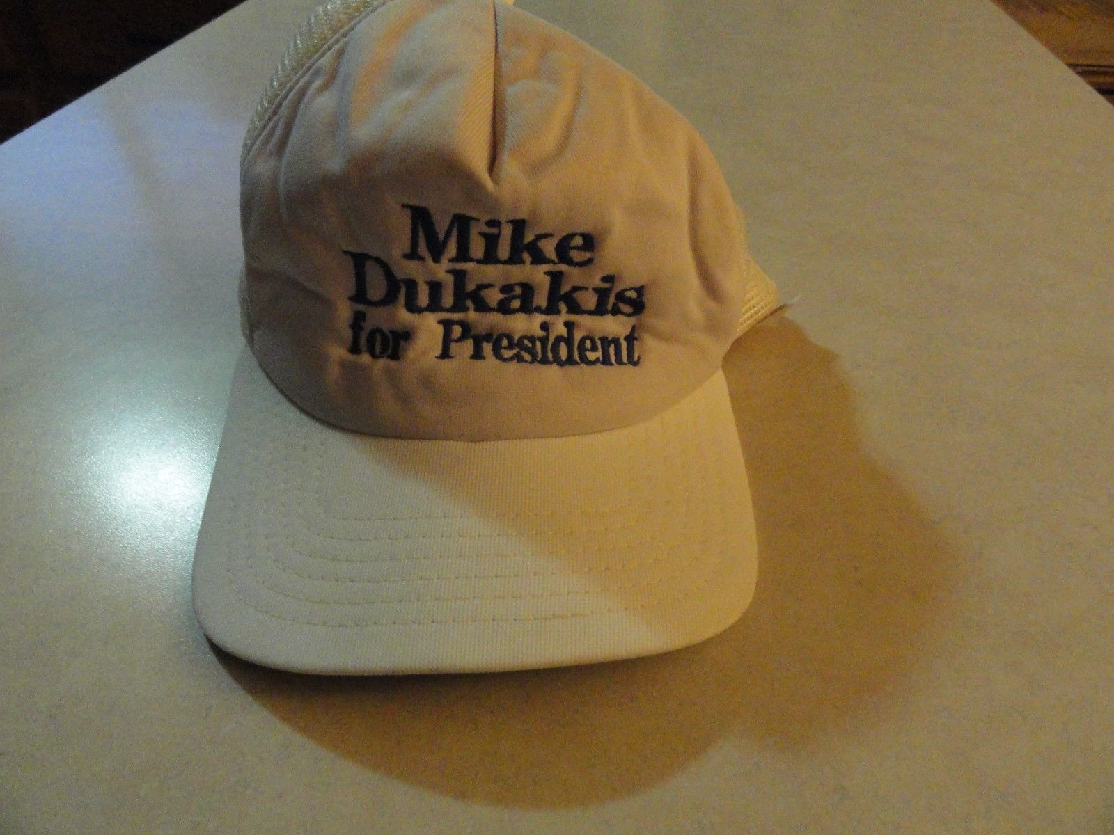 Mike Dukakis for President Vintage-Hat from the 1980''s -White Color ...