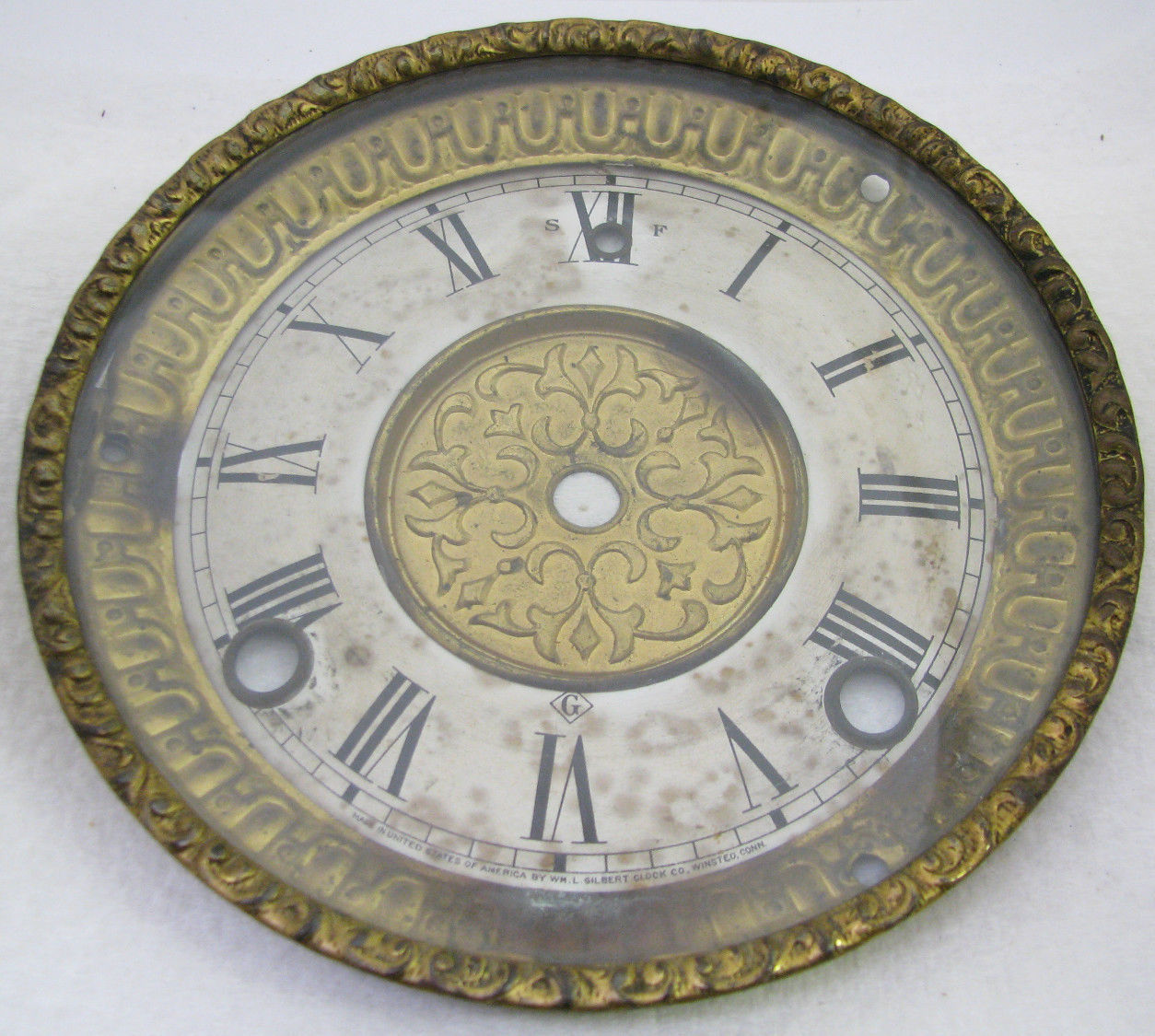 ANTIQUE GILBERT MANTEL CLOCK DIAL BEZEL PARTS REPAIR -- Antique Price ...