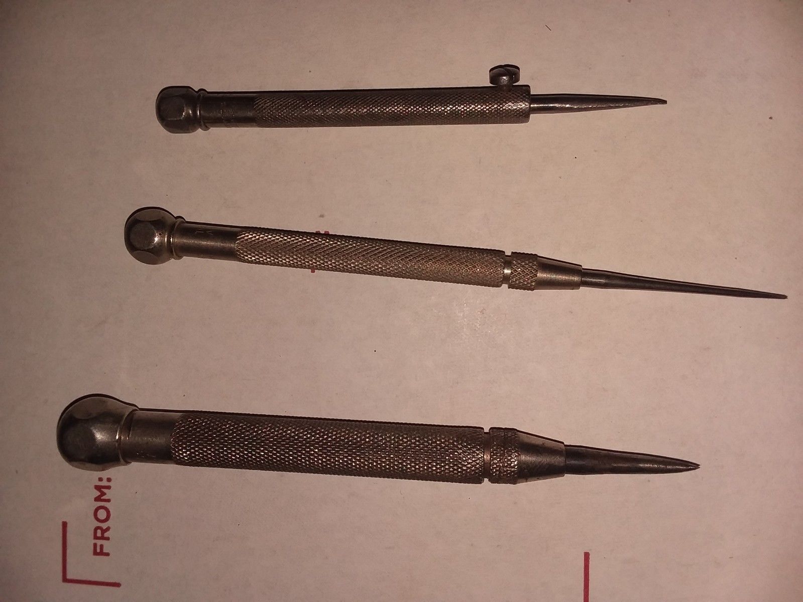 Vintage Steel Point L. S. STARRETT Co. Engraving Tool Pocket Scribes ...