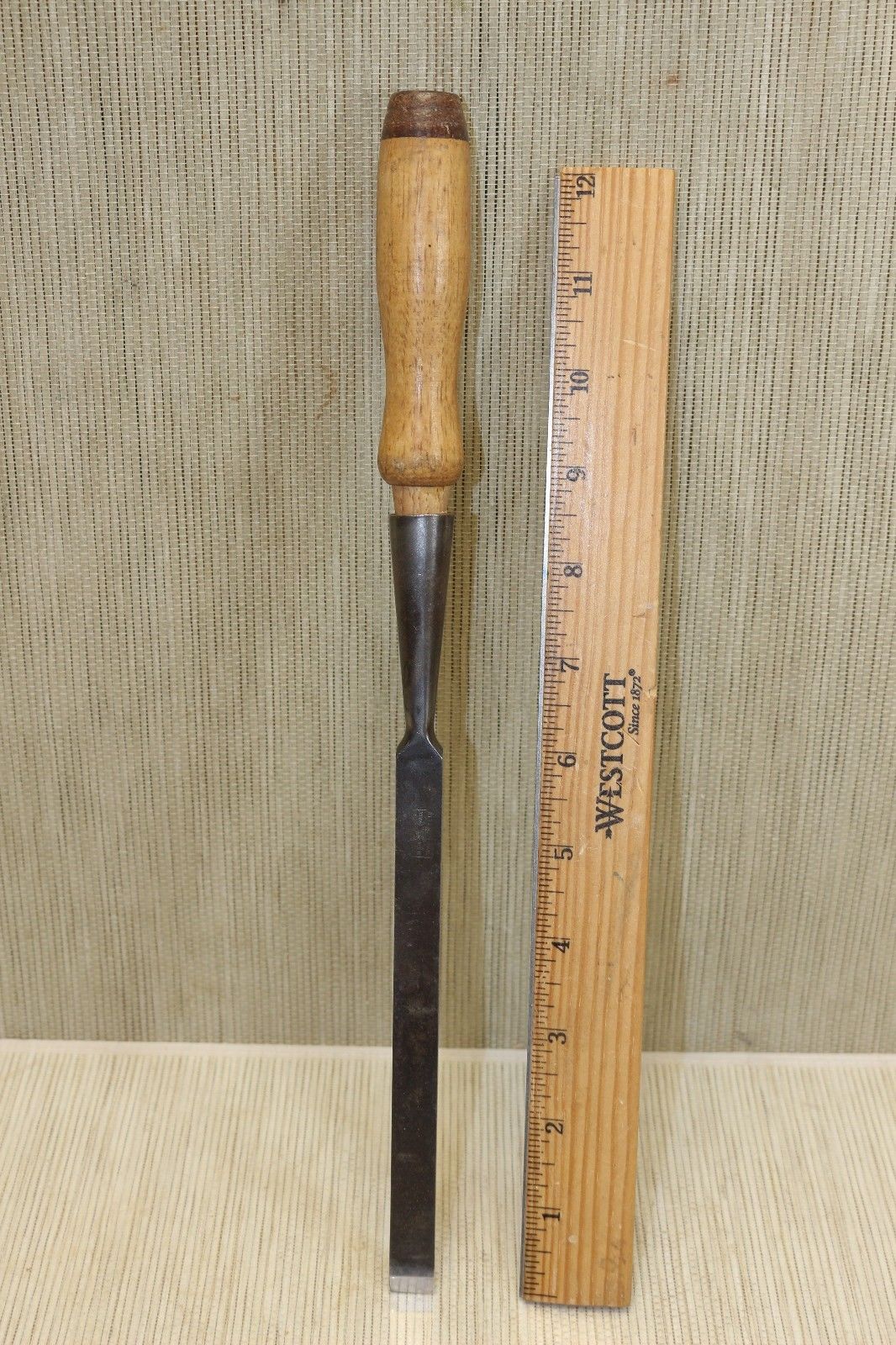 Old tools VINTAGE 1/2" FIRMER SOCKET CHISEL MARKED RTC INSIDE OF AN ...