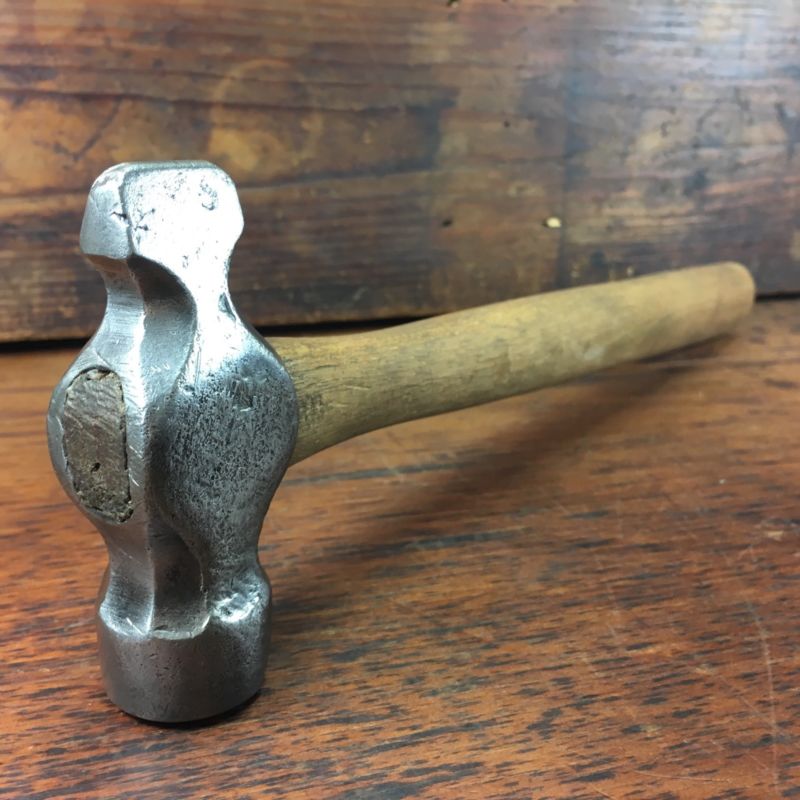 VINTAGE SOLID STEEL VERTICAL PEIN HAMMER ANTIQUE BLACKSMITH OLD TOOLS ...