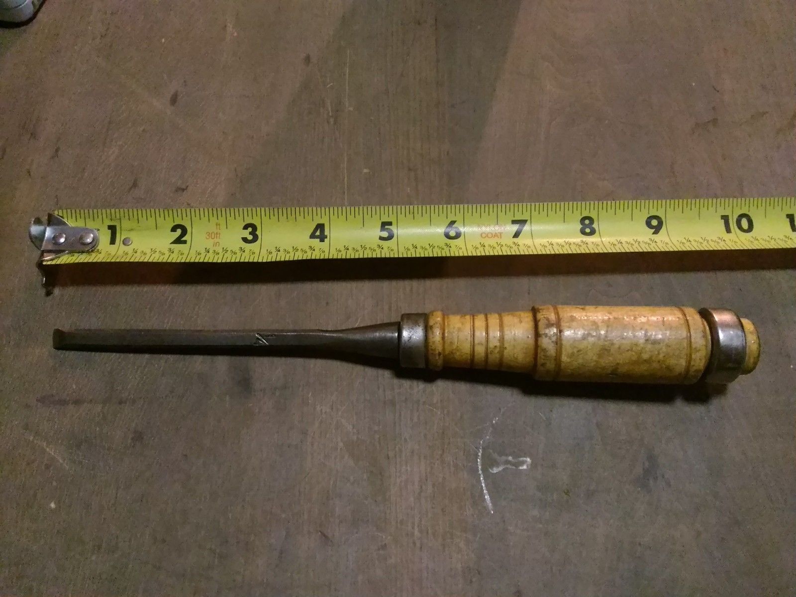 Vintage 1/4" Wood Chisel UNMARKED -- Antique Price Guide Details Page
