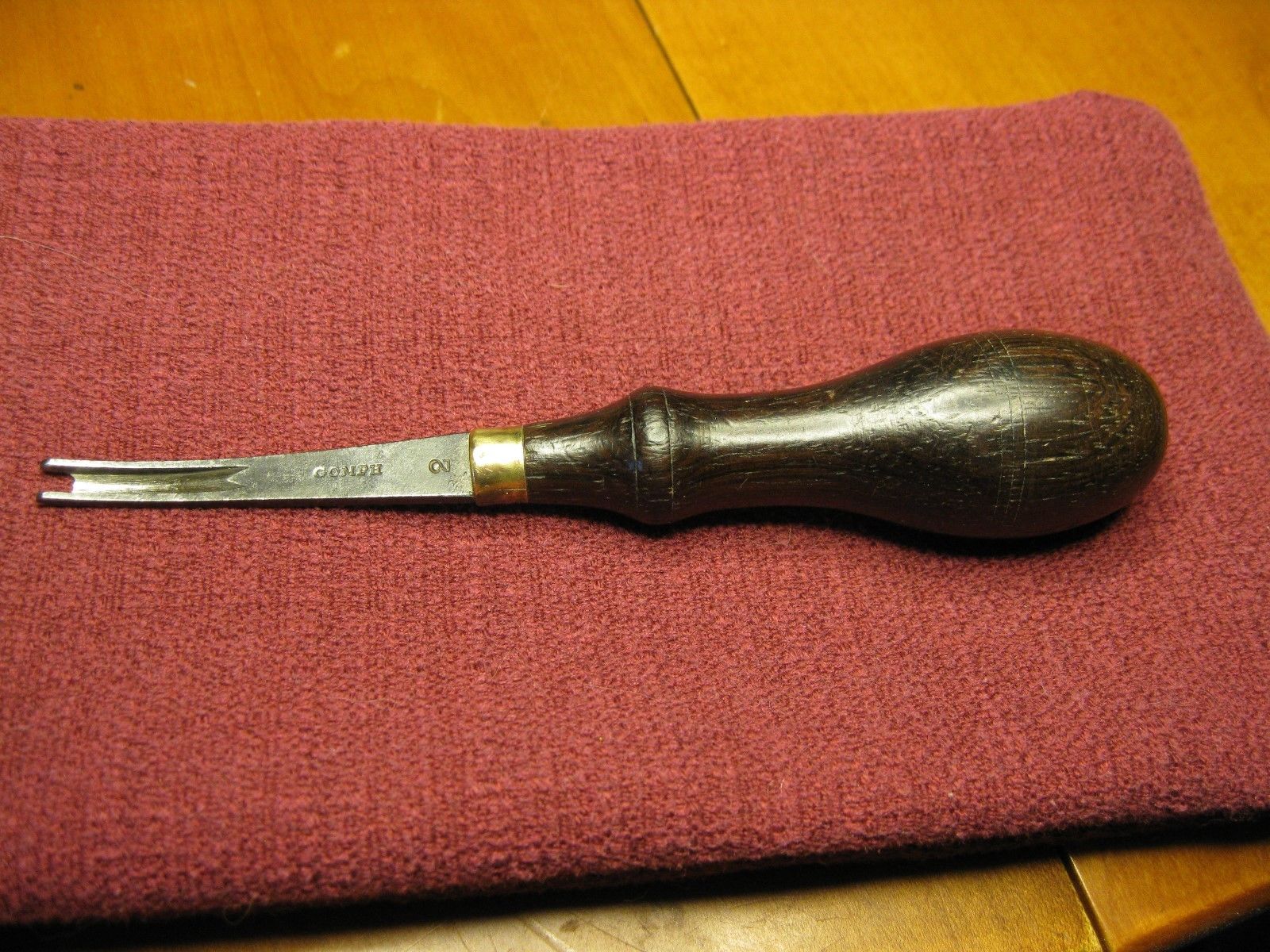 Vintage Gomph Round Bottom French Type Leather Edger Tool Size 2 ...