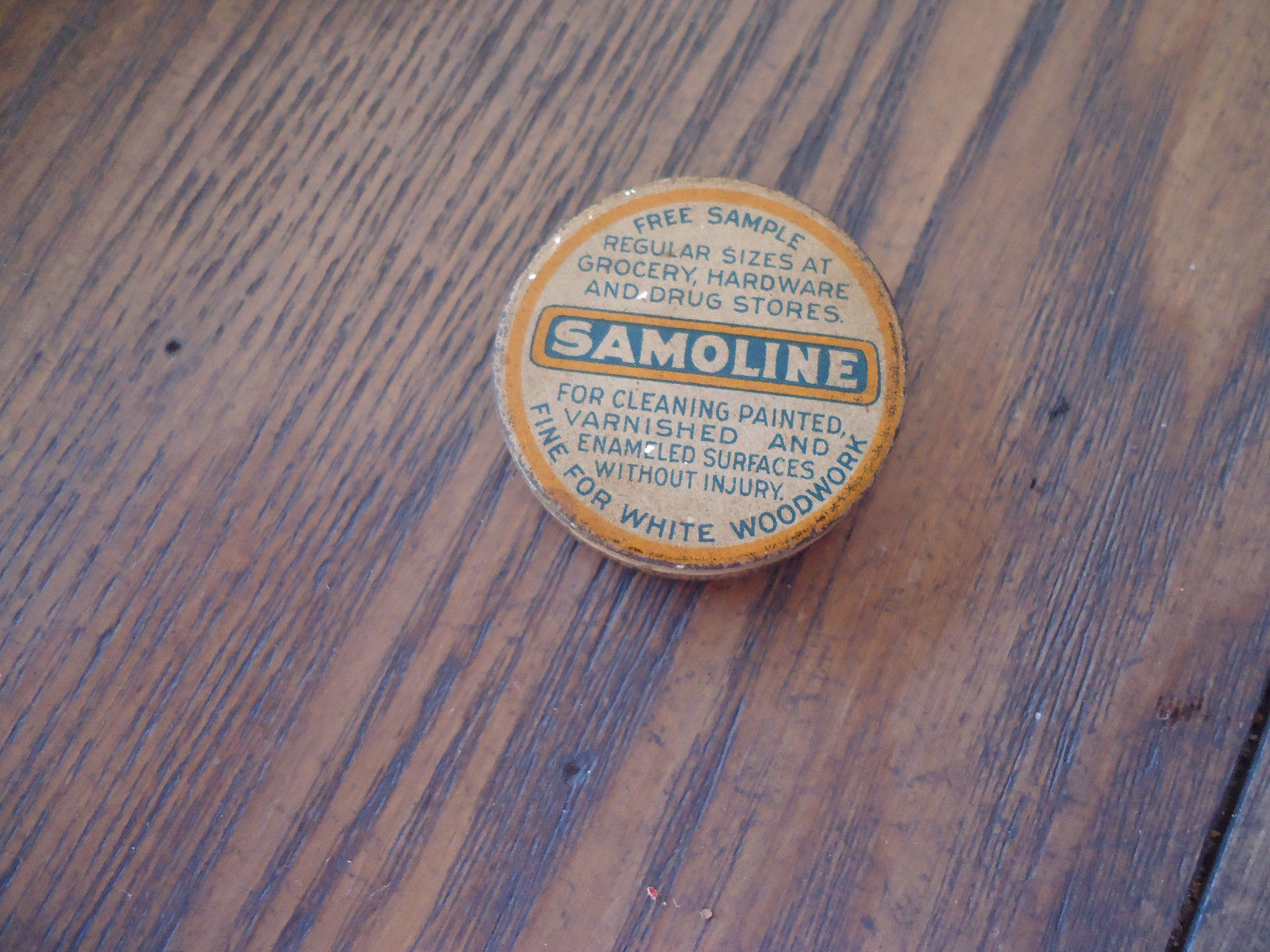 Vintage tin, Samoline, sample size, collectible tins, advertising ...