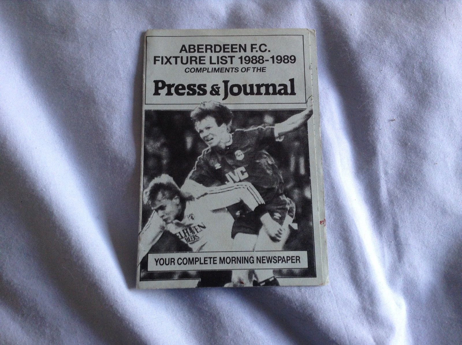 Aberdeen f.c. fixture card 1988/9 -- Antique Price Guide Details Page