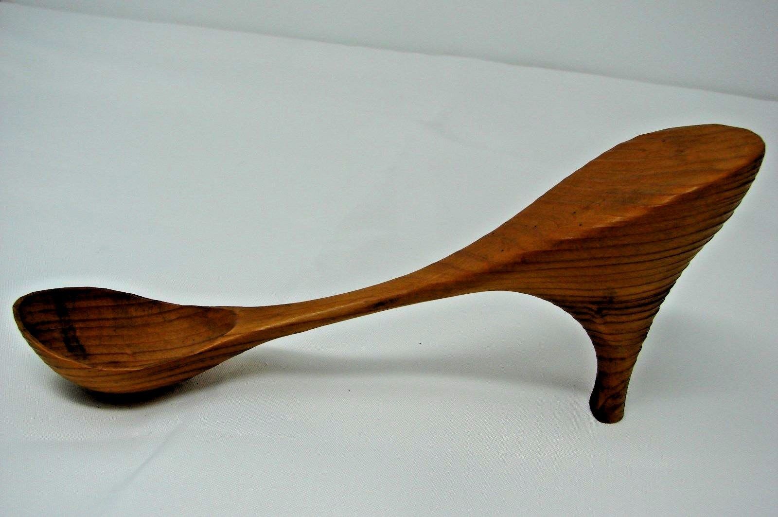 ANTIQUE EARLY VINTAGE CARVED WOOD HIGH HEEL SHOE SPOON -- Antique Price ...