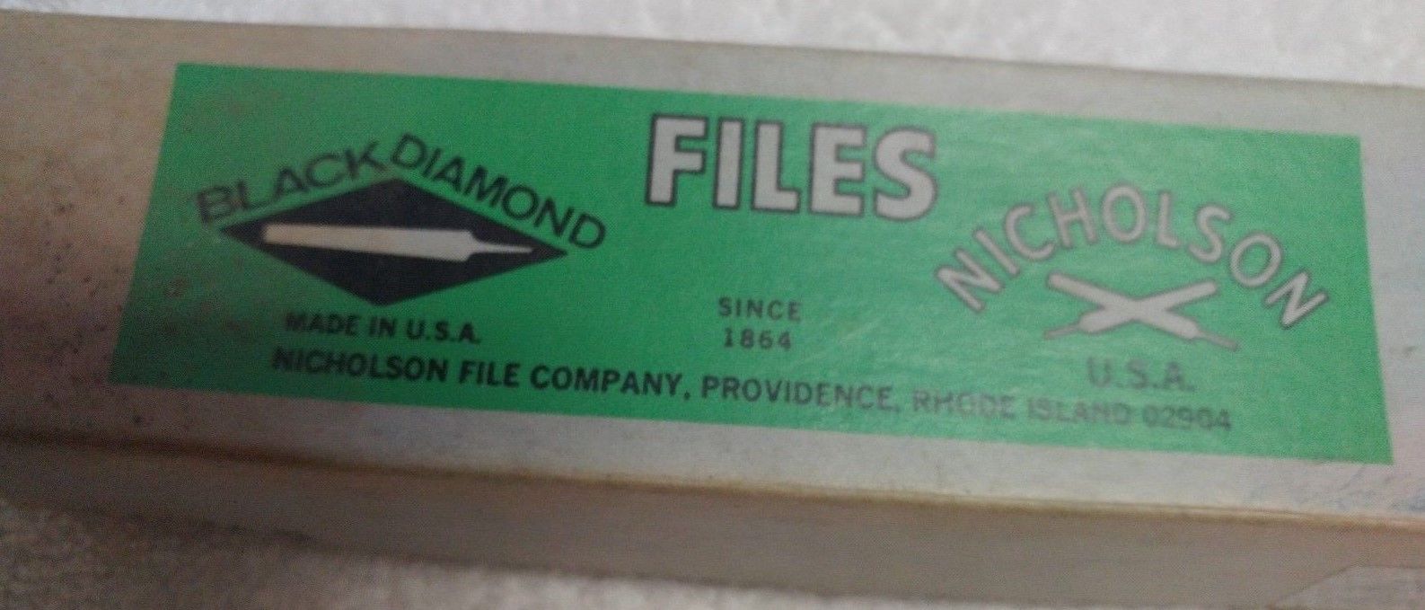 New Vintage Nicholson Black Diamond Files (Box of 12) 10" Round Bastard ...