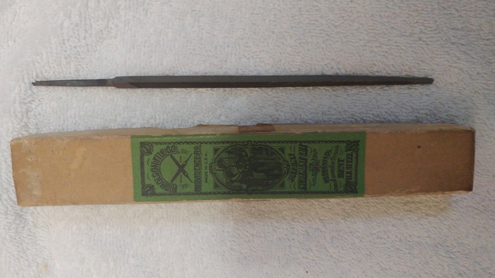 New Vintage Nicholson Files (Box of 10) 6" DBL Extra Slim Taper ...