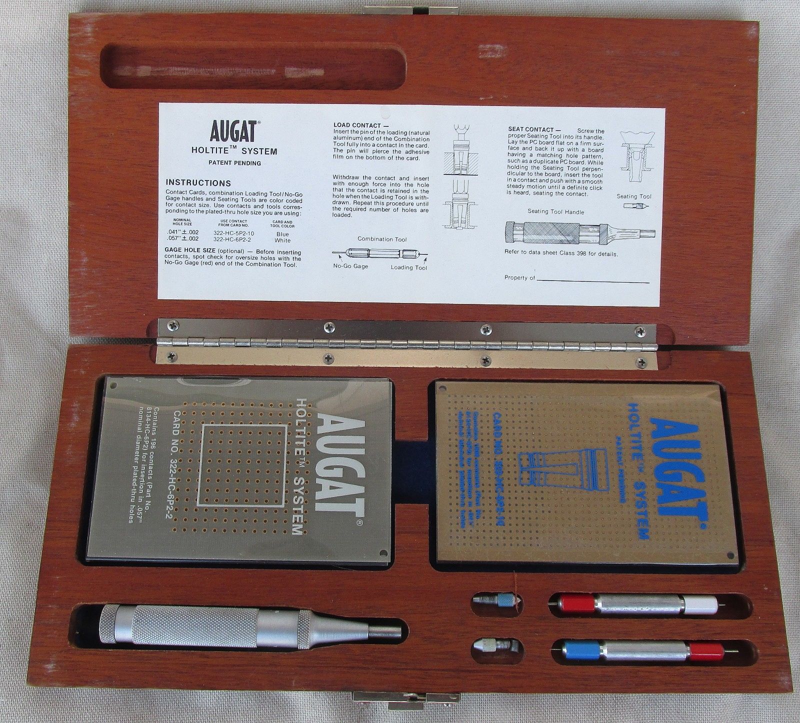 Augat Holtite System-Prototyping Kit(In Wood Case) -- Antique Price ...