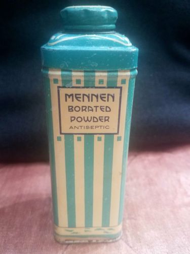 Antique Mennen Powder Tin - Full of Original Powder -- Antique Price ...