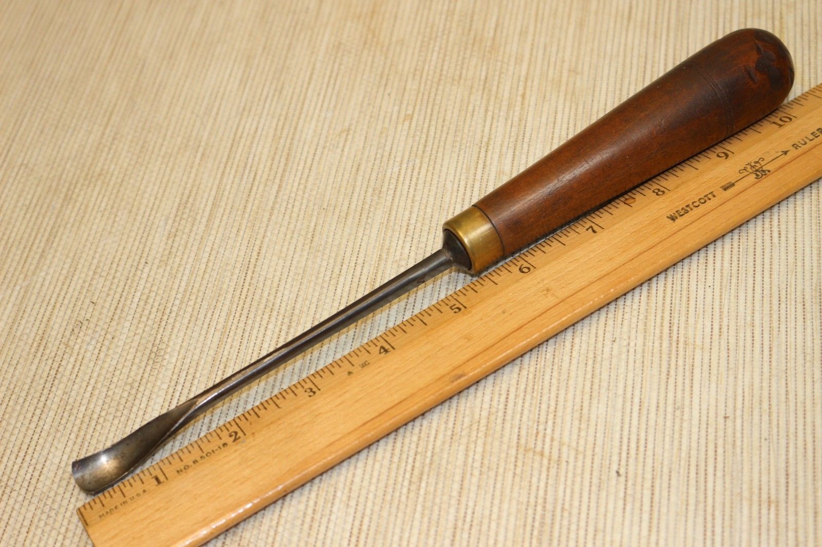 Old tools VINTAGE BUCK BROTHERS 1/2" No.27 SPOON BIT WOOD CARVING GOUGE ...