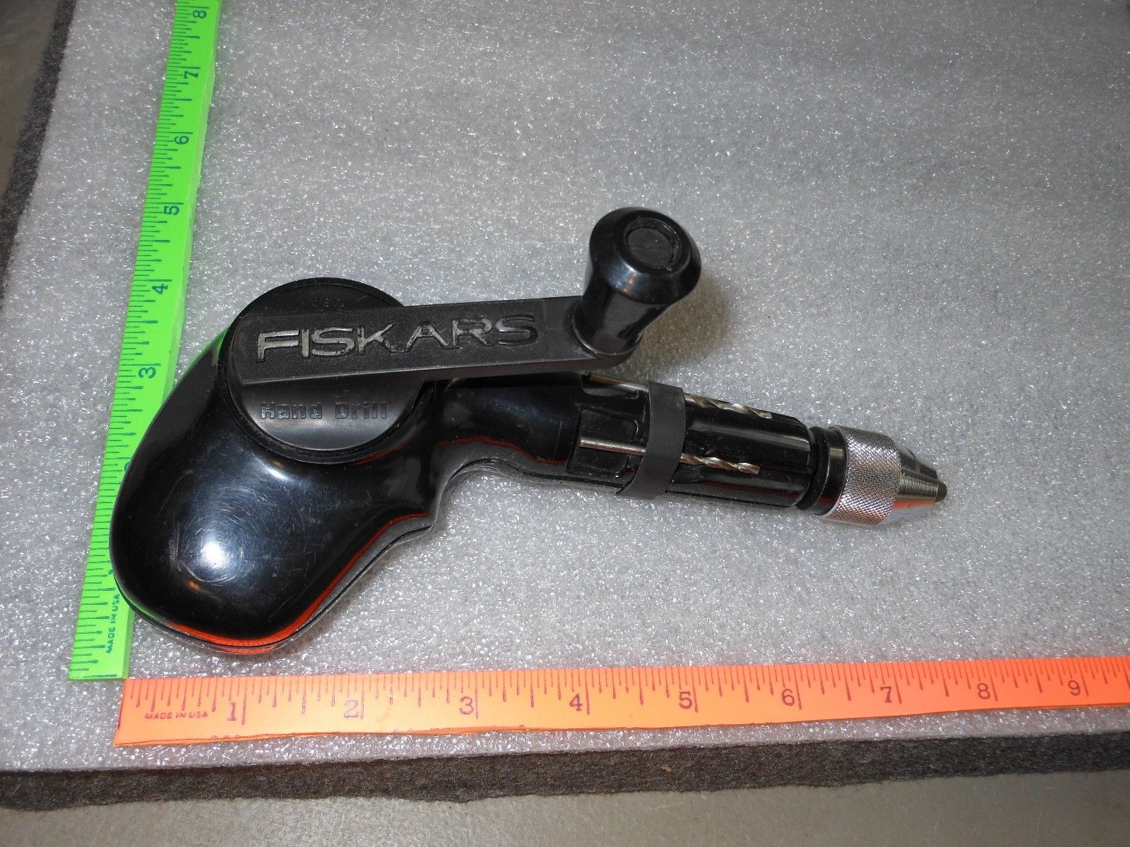 Fiskars Hand Power Drill Tool with 4 Bits Rotary Craft Work -- Antique ...