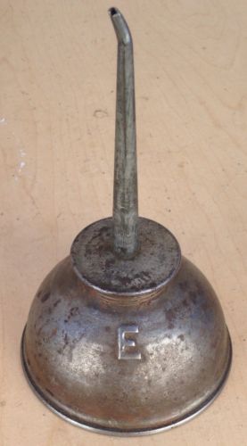 Ford E Embossed Script Logo Oil Can Thumb Oiler Auto Tractor Antique ...