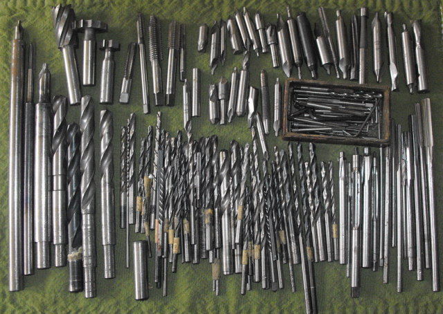 Lot of VTG Machinist Tools - Ast''d Lathe Tools Drill Bits Cutters ...