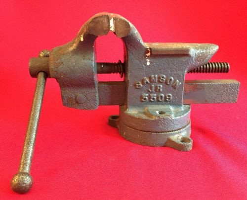 Vintage SAMSON JR # 5509 Bench Vise Anvil Back 4" Jaws Woodwork ...