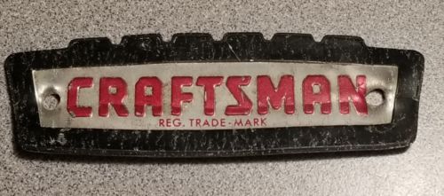 VINTAGE CRAFTSMAN CROWN METAL TIN EMBLEM LOGO PREVIOUSLY OWNED OFF OF ...