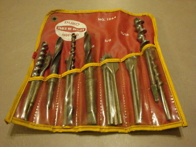 14 Wood-Boring DRILL BITS Craftsman Wood Auger Brace Greenlee Cleveland ...