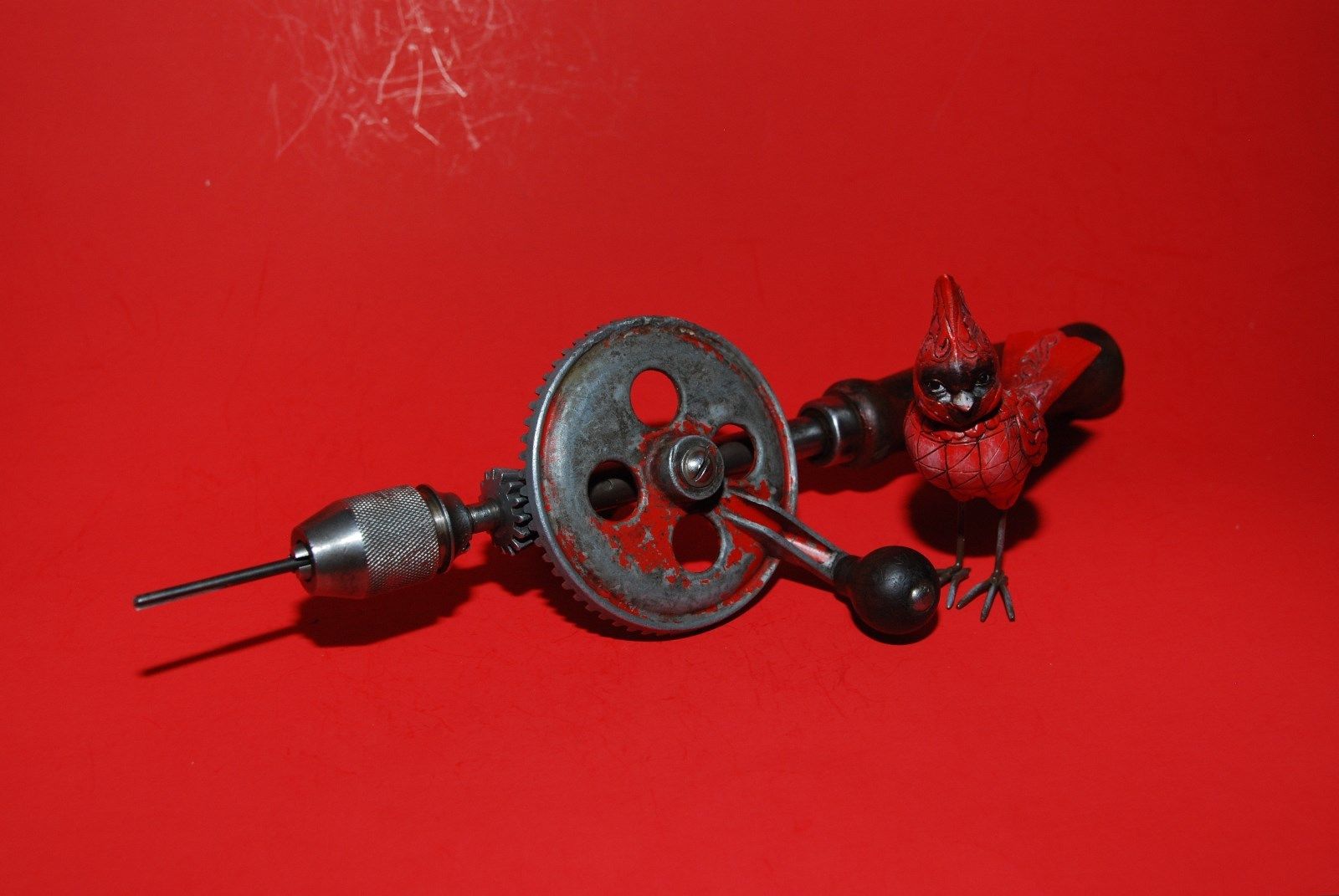 VINTAGE/ANTIQUE RARE FULTON EGG BEATER STYLE HAND DRILL WITH 1/4" CHUCK ...