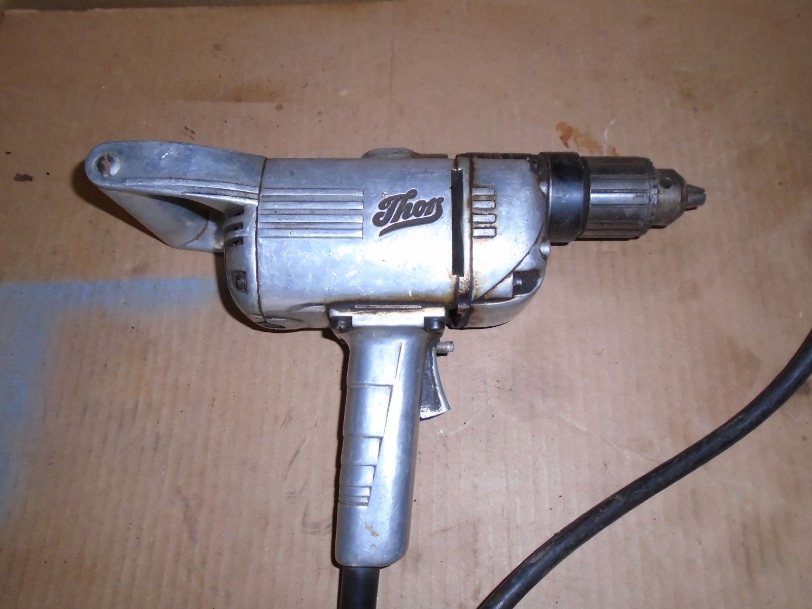 VINTAGE THOR SILVER LINE WORKING HEAVY DUTY 1/2" INCH ELECTRIC DRILL ...