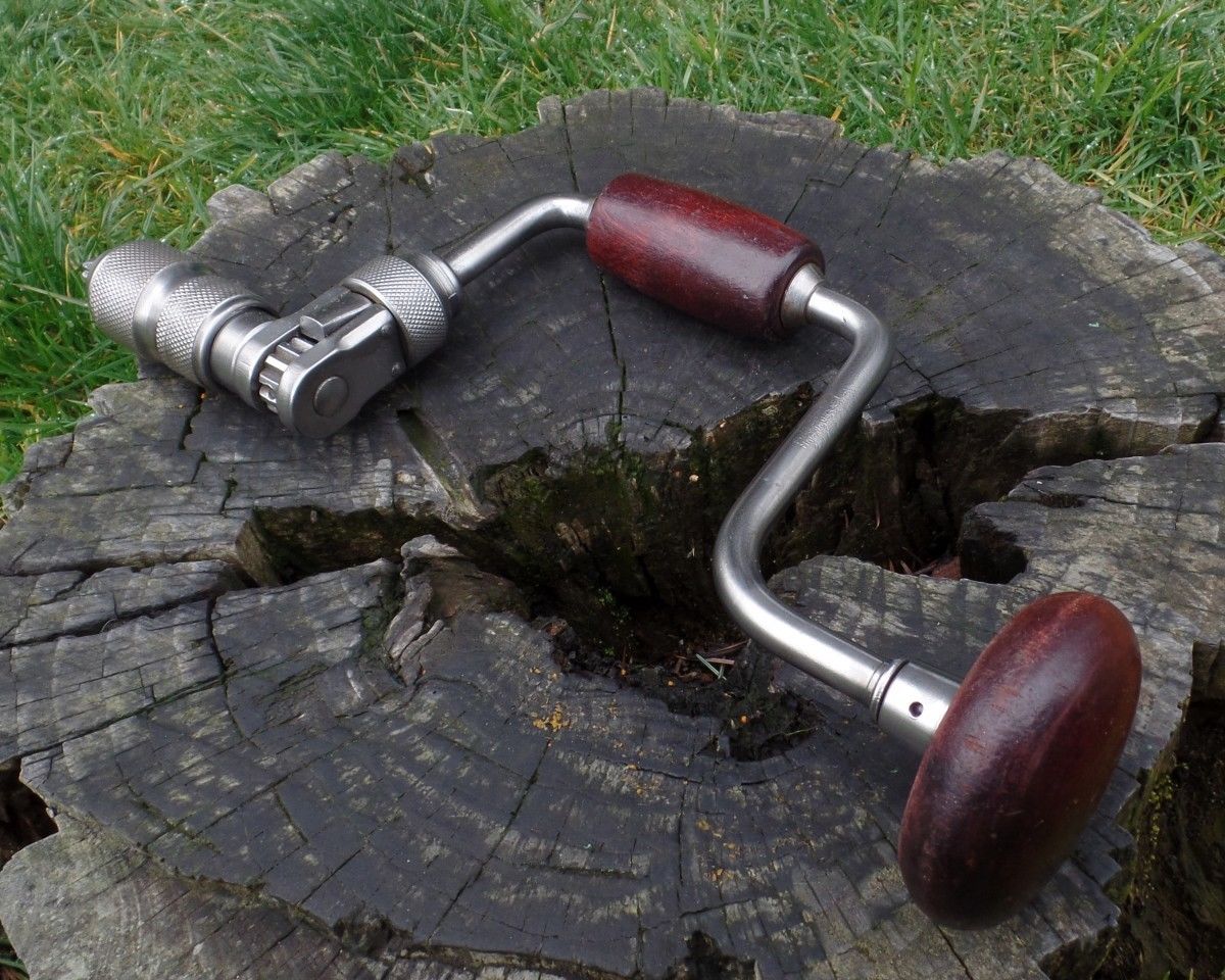 Vintage Fulton 8" Ratcheting Bit Brace Made In USA -- Antique Price ...