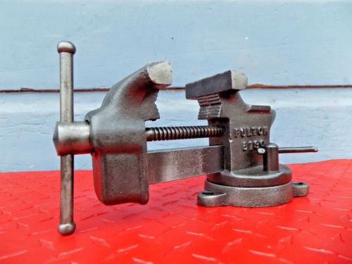EARLY 1940''S SEARS FULTON BENCH VISE 3'''' JAW SWIVEL ANVIL VICE,W ...