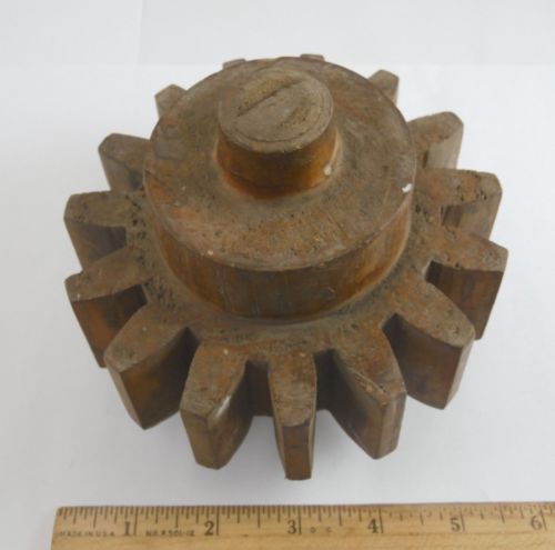 A COOL ANTIQUE PRIMITIVE 1880''s WOODEN GEAR/COG -- Antique Price Guide ...