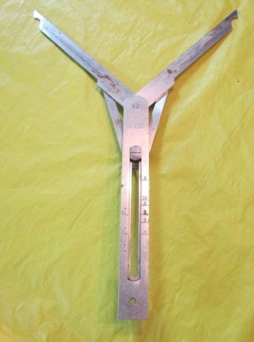 ANGLE DIVIDER VINTAGE ADJUSTABLE BEVEL SQUARE CARPENTRY MEASURING OLD ...