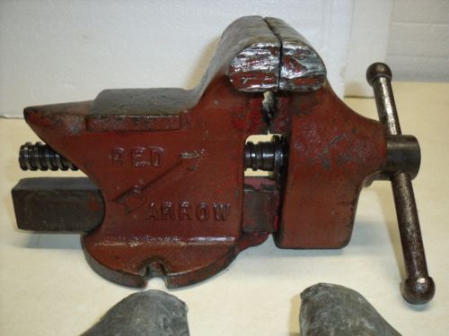Vintage Vise Columbian #53 Red Arrow Bench Top Table Vise, Made in USA ...