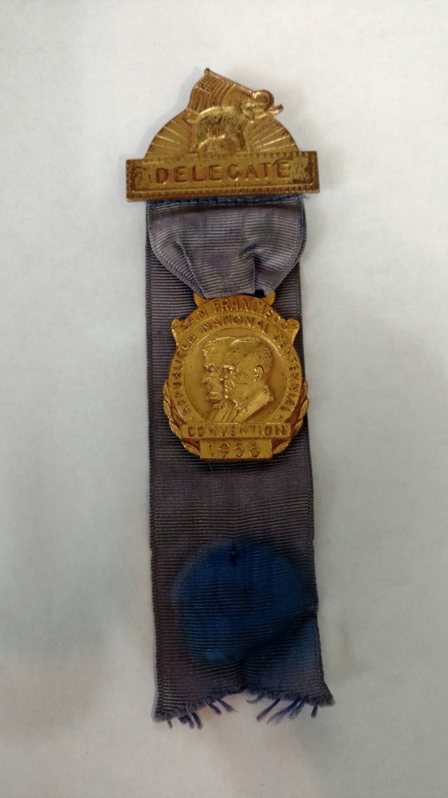 1956 Republican Convention Delegate Badge Ribbon -- Antique Price Guide ...