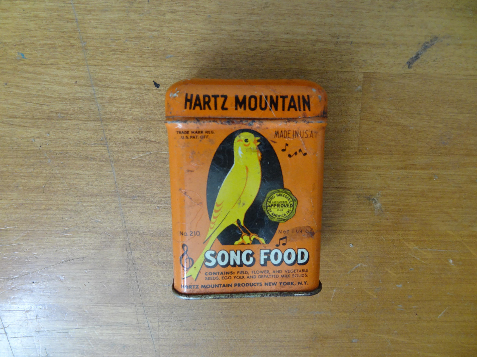 Vintage HARTZ MOUNTAIN Song Food Bird Seed Tim -- Antique Price Guide ...