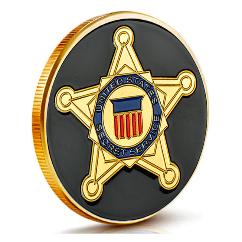 New United States Secret Service Gold Challenge Coin Collectible USA ...