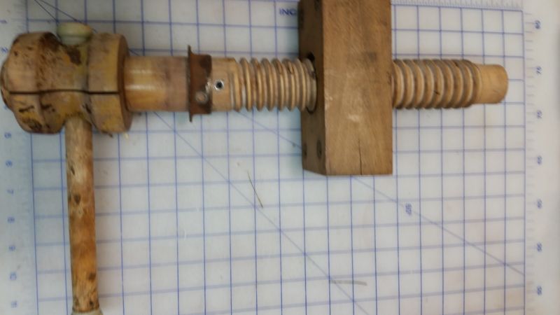 Wooden Bench Screw for Workbench Vise Vintage Good 14" threads 18 ...