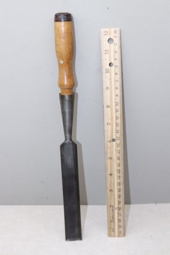OLD WOODWORKING TOOLS VINTAGE KEEN KUTTER 1" BEVEL EDGE SOCKET CHISEL ...