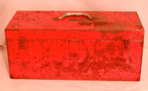 VINTAGE *SNAP ON* 21x 9x 9 Metal Lockable Tool Box Chest #KRA-25A kra ...