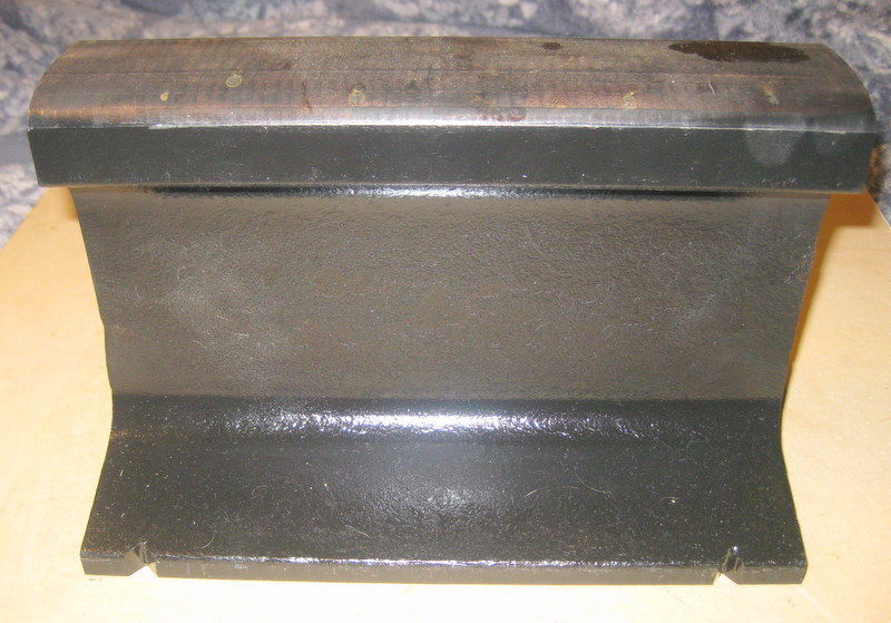 GOOD RAILROAD RAIL STEEL HOBBY ANVIL, 10" LONG, 6 1/2" TALL, 30 POUNDS ...